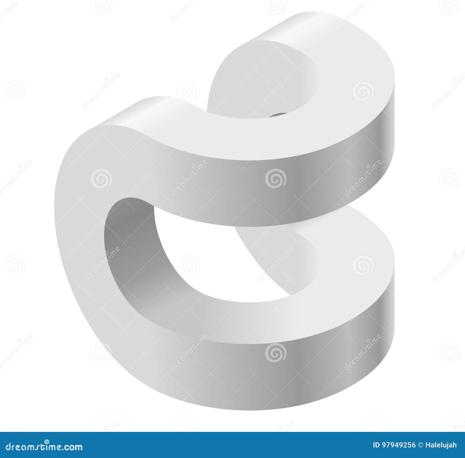 Arched Shapes In Isometric Perspective, On White Background. Basic ... Arched Shapes In Isometric Perspective, On White Background. Basic ...