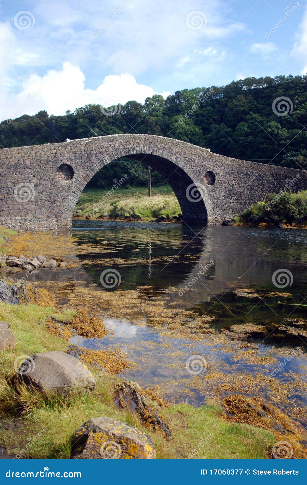 Arched Stone Bridge Over The Street In Lindlar, Bergisches Land ...