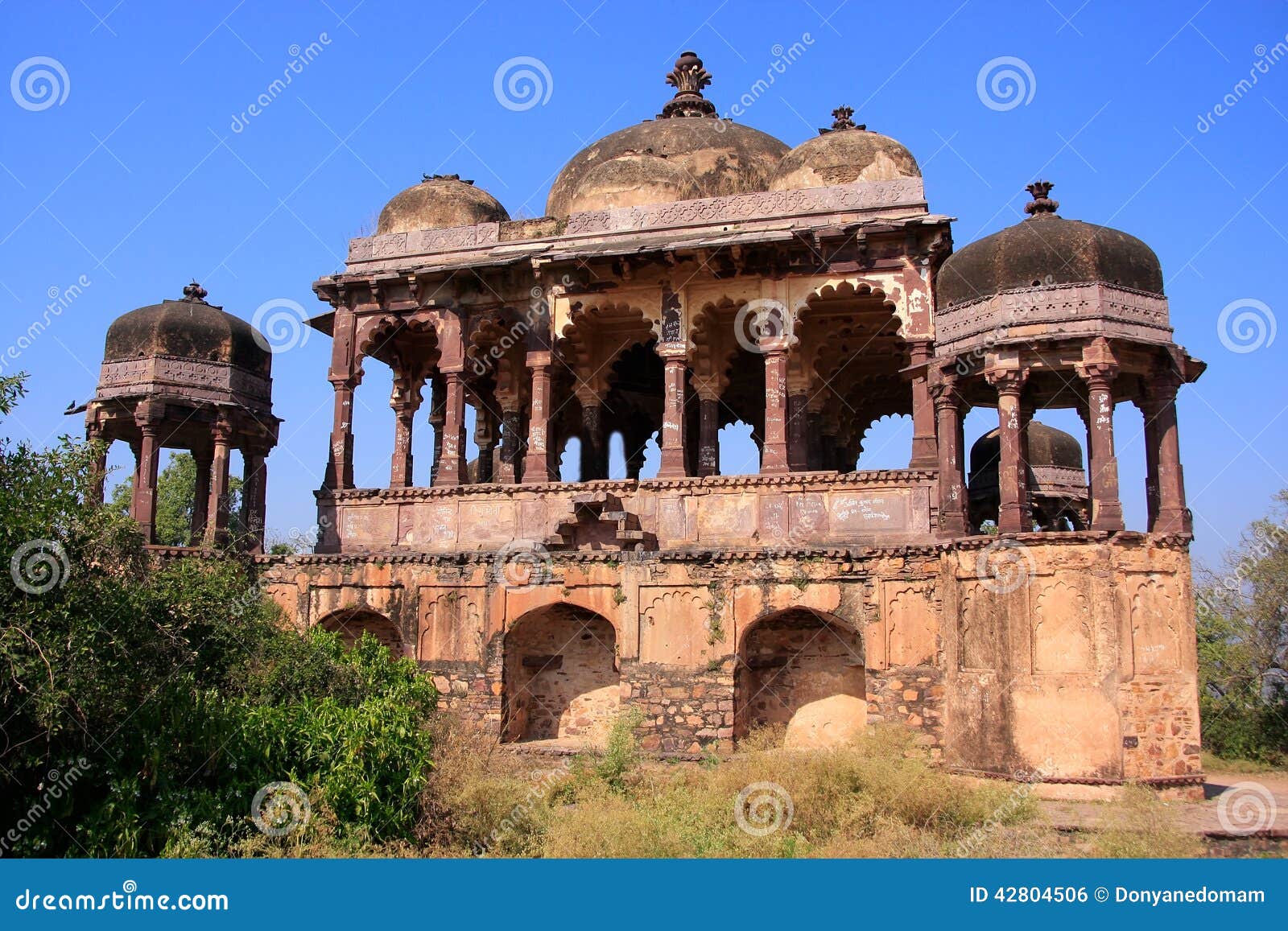 Arched Temple at Ranthambore Fort, India Stock Photo - Image of ...