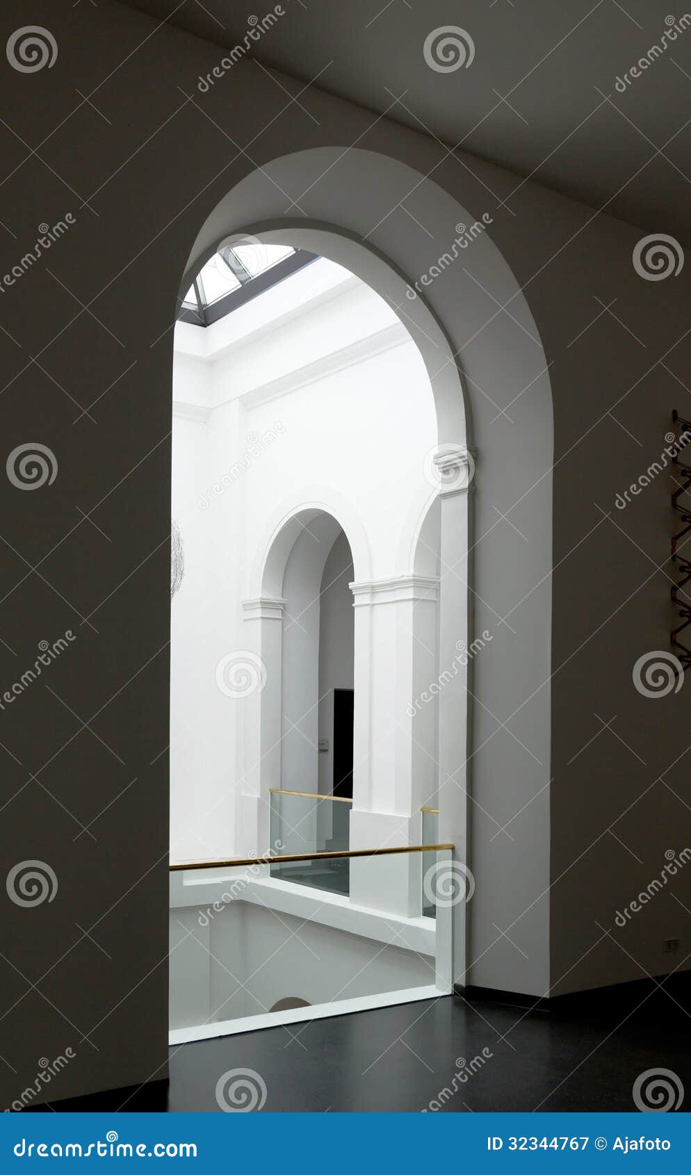 Arched walls - interior stock image. Image of building - 32344767