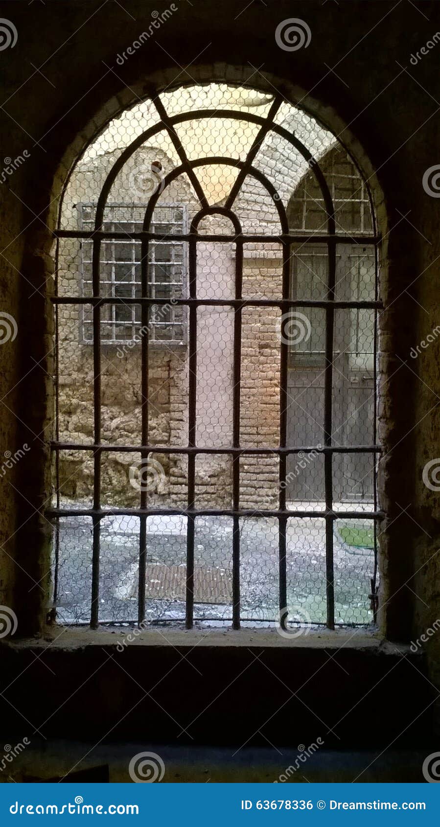 Arched window stock photo. Image of arched, wall, abstract - 63678336