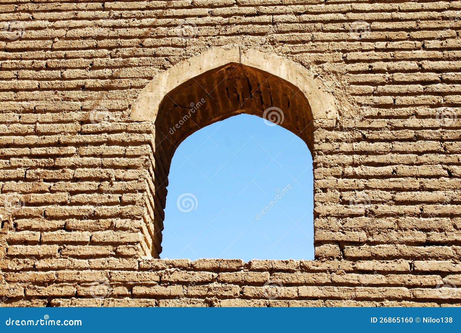 Arched Window in Brick Wall Stock Photo - Image of abstract, abandoned ...