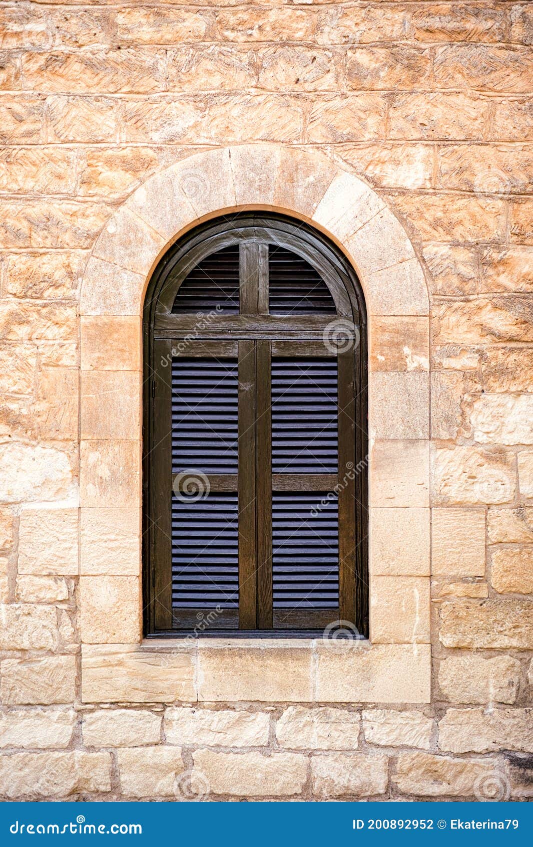 Arched Shutters Wooden Window And Terracotta Tile Roof Parsi Fire ...