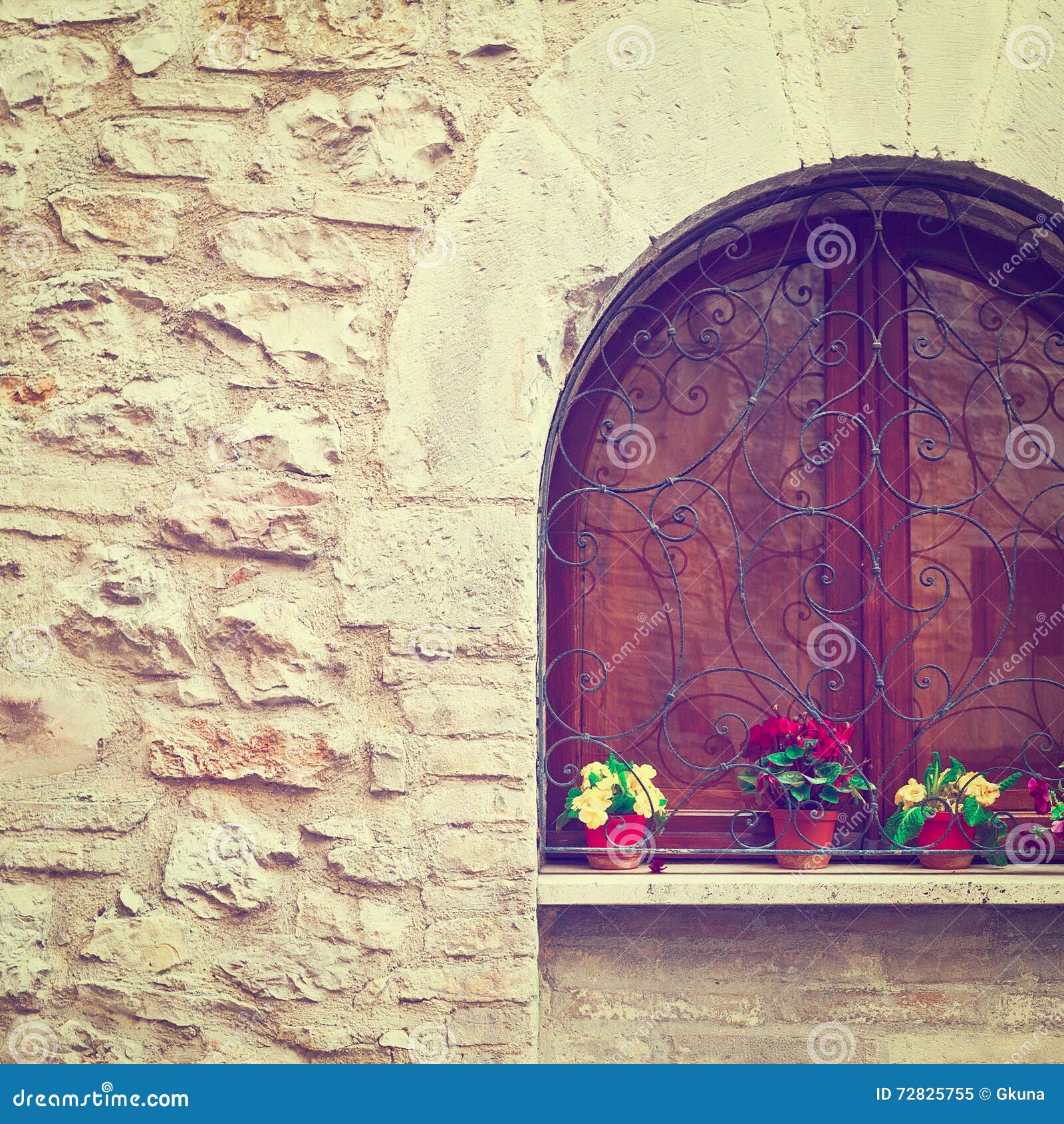 Arched Window stock image. Image of mediterranean, history - 72825755