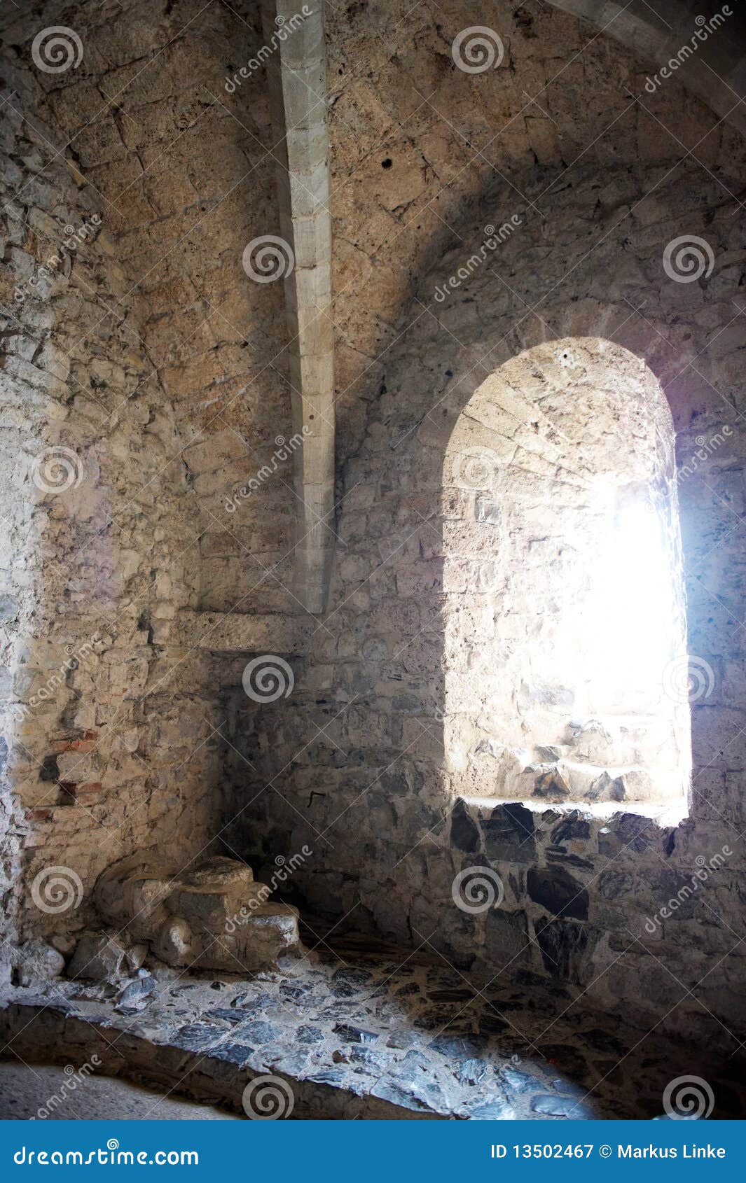 Arched Window Inside a Castle Editorial Photography - Image of bastion ...