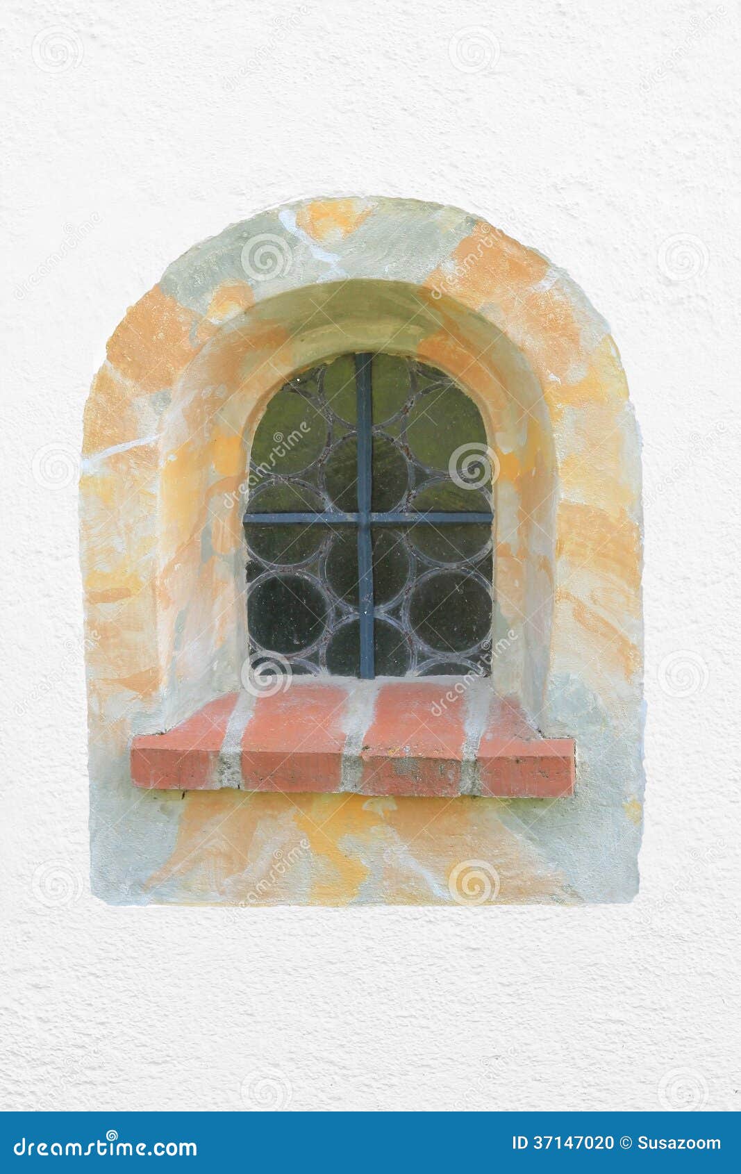 Arched Window with Marble Frame Stock Photo - Image of german ...