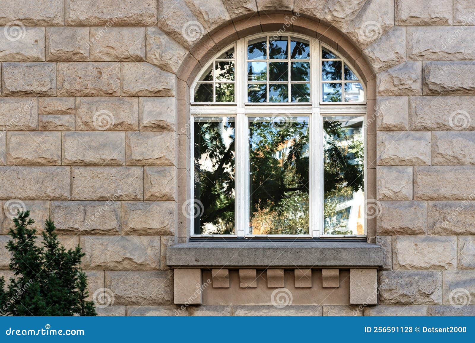Arched window stock photo. Image of outside, design - 256591128