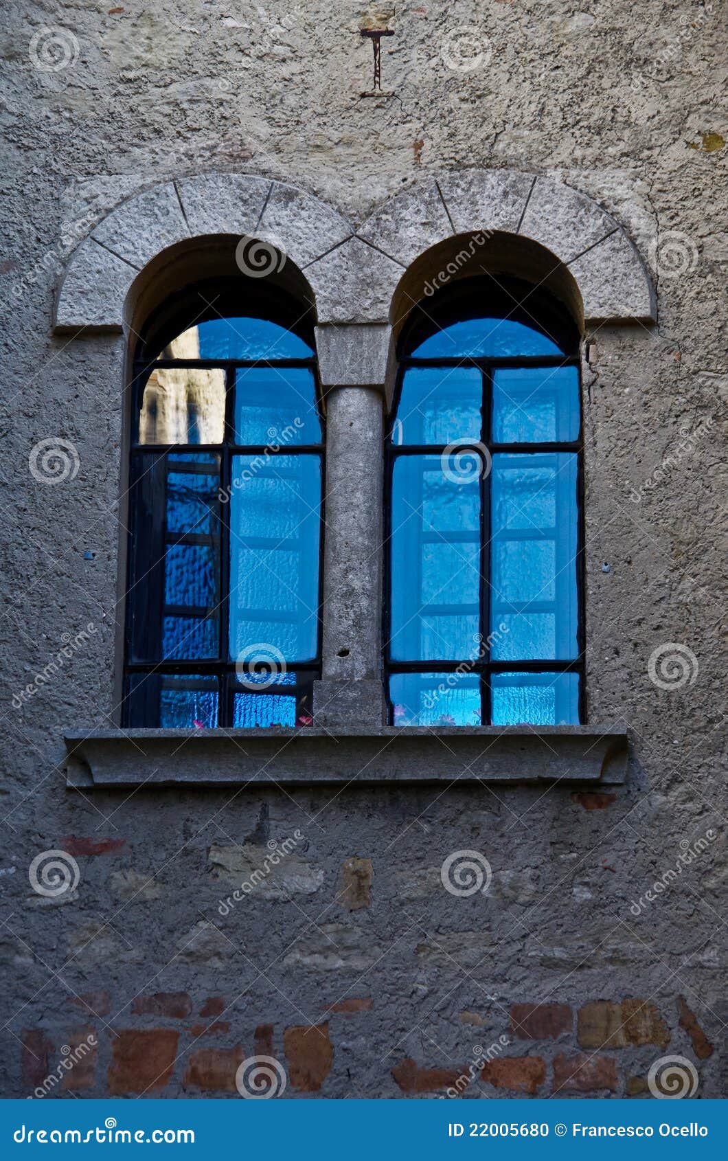 Arched Windows Turquoise Reflection Stock Photo - Image of architecture ...