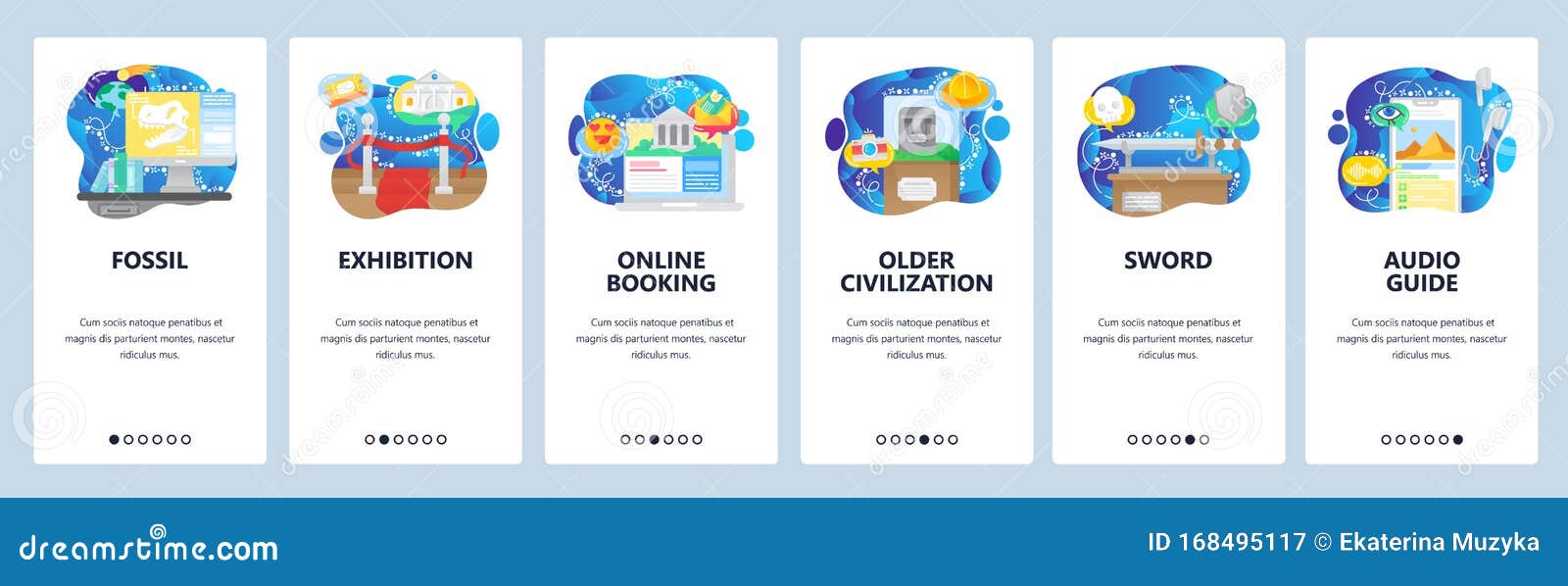 Archeological Museum Exhibition, Ancient History Objects. Mobile App ...