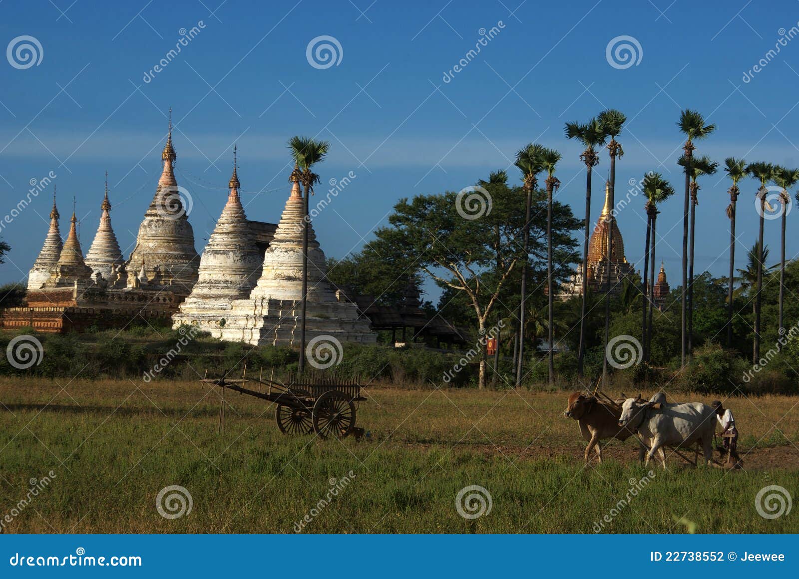 Archeological Site of Bagan - Myanmar | Burma Stock Photo - Image of ...