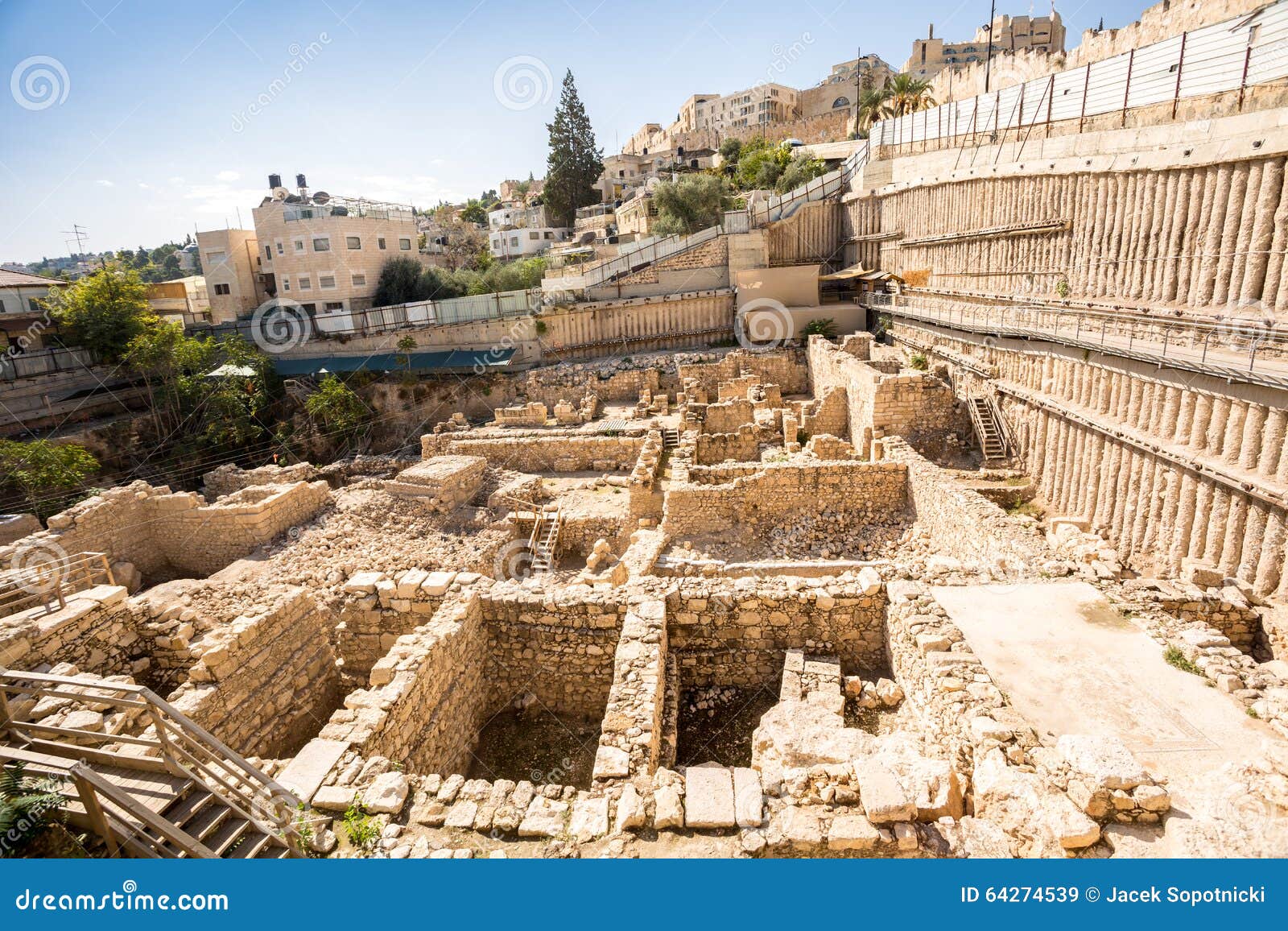 Archeological Site in Jerusalem, Israel Stock Image - Image of city ...