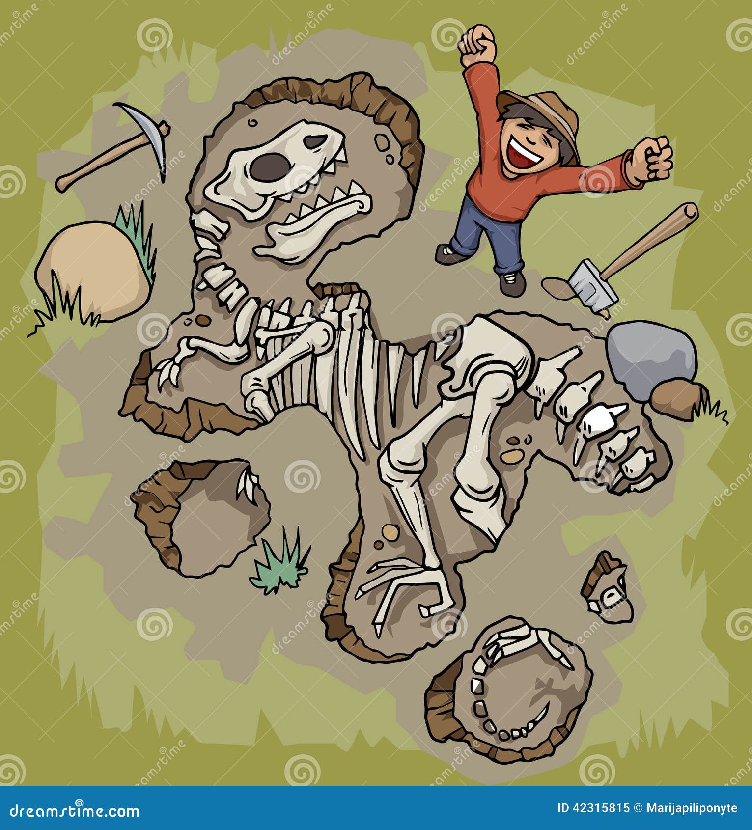 Archeologist Cartoons, Illustrations & Vector Stock Images - 1207 ...