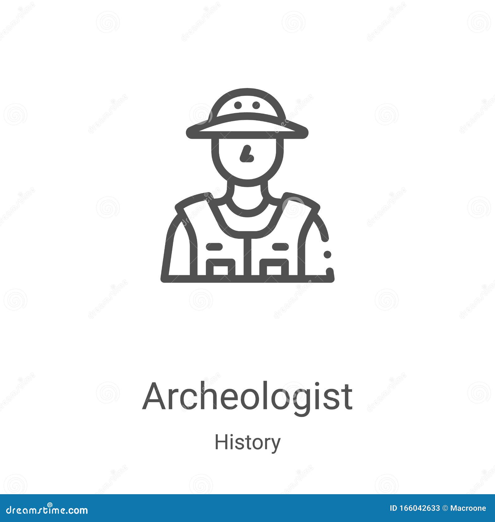 Young Man Archeologist Standing With Shovel And Bone Vector ... Young Man Archeologist Standing With Shovel And Bone Vector ...