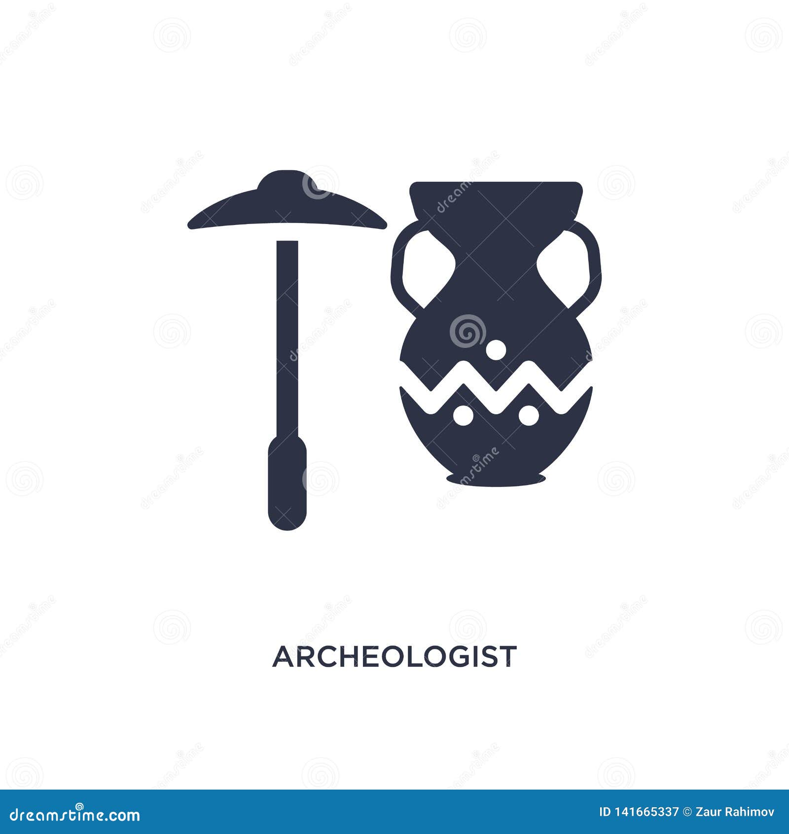 Archeologist Icon On White Background. Simple Element Illustration From ...
