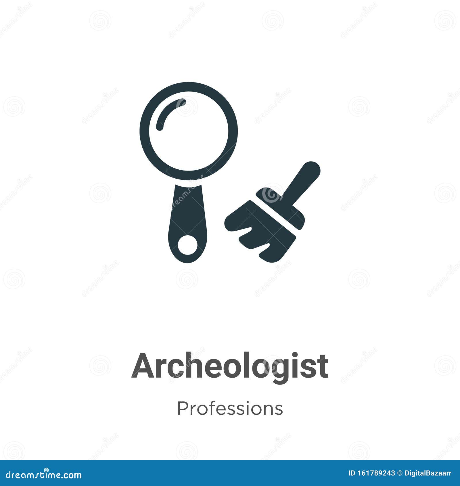 Archeologist Vector Icon on White Background. Flat Vector Archeologist ...