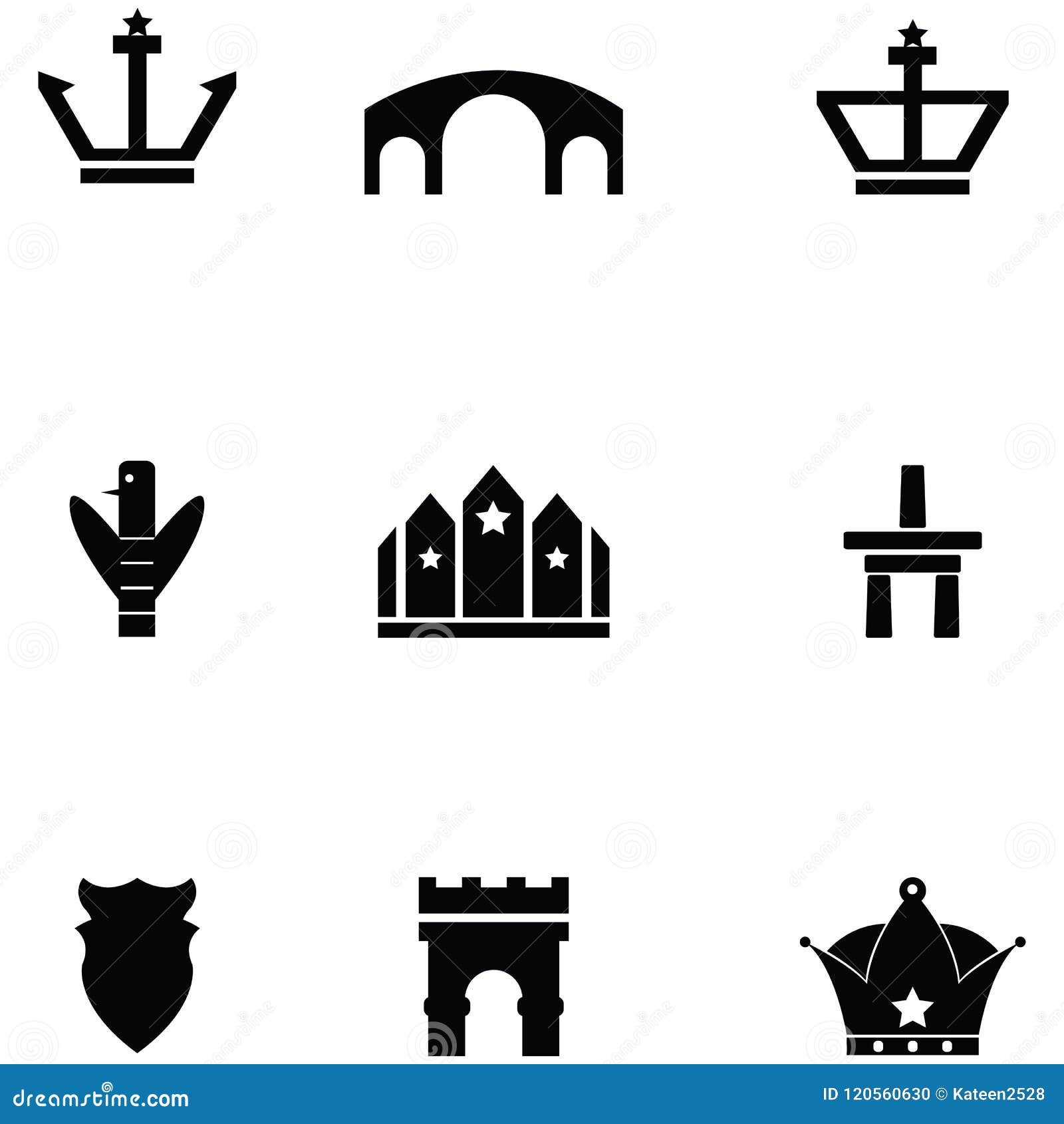 Archeology icon set stock vector. Illustration of archeology - 120560630