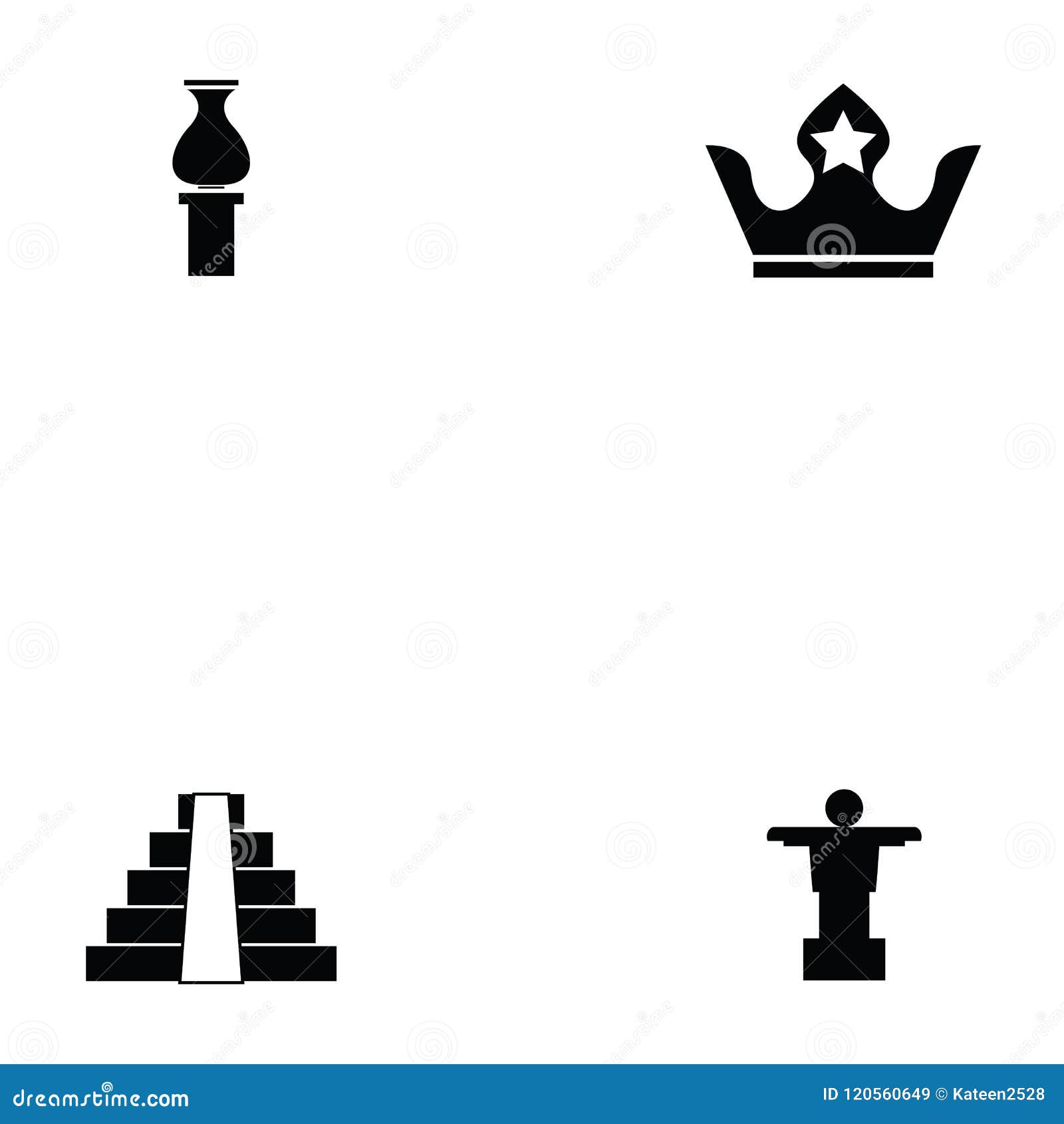 Archeology icon set stock vector. Illustration of icon - 120560649