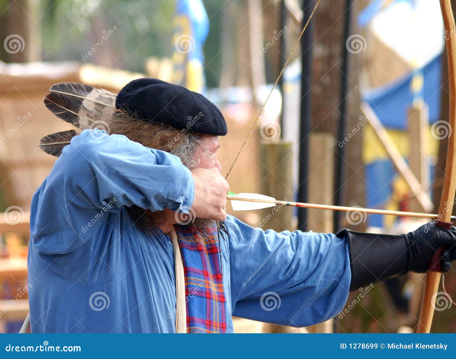Archer stock image. Image of bowman, medieval, arrow, outdoor - 1278699