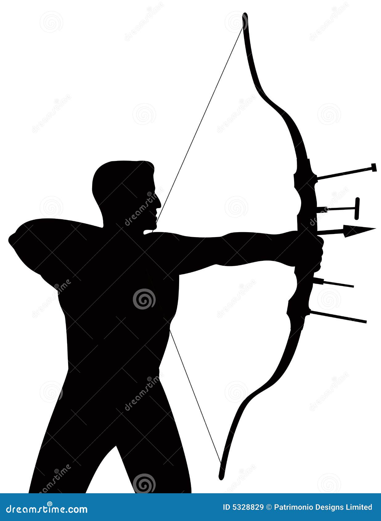 Archer stock illustration. Illustration of sport, olympics - 5328829