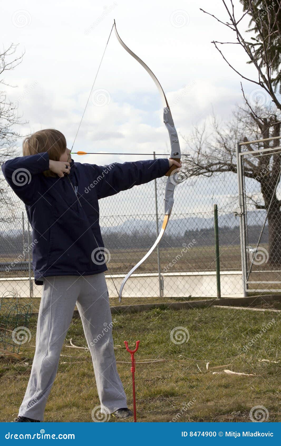 Archer stock photo. Image of activity, archer, teen, pull - 8474900