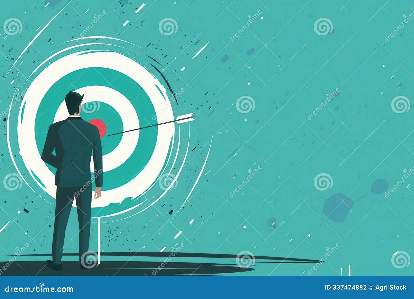 Archer Aiming Bow and Arrow at Practice Target during Training Stock ...