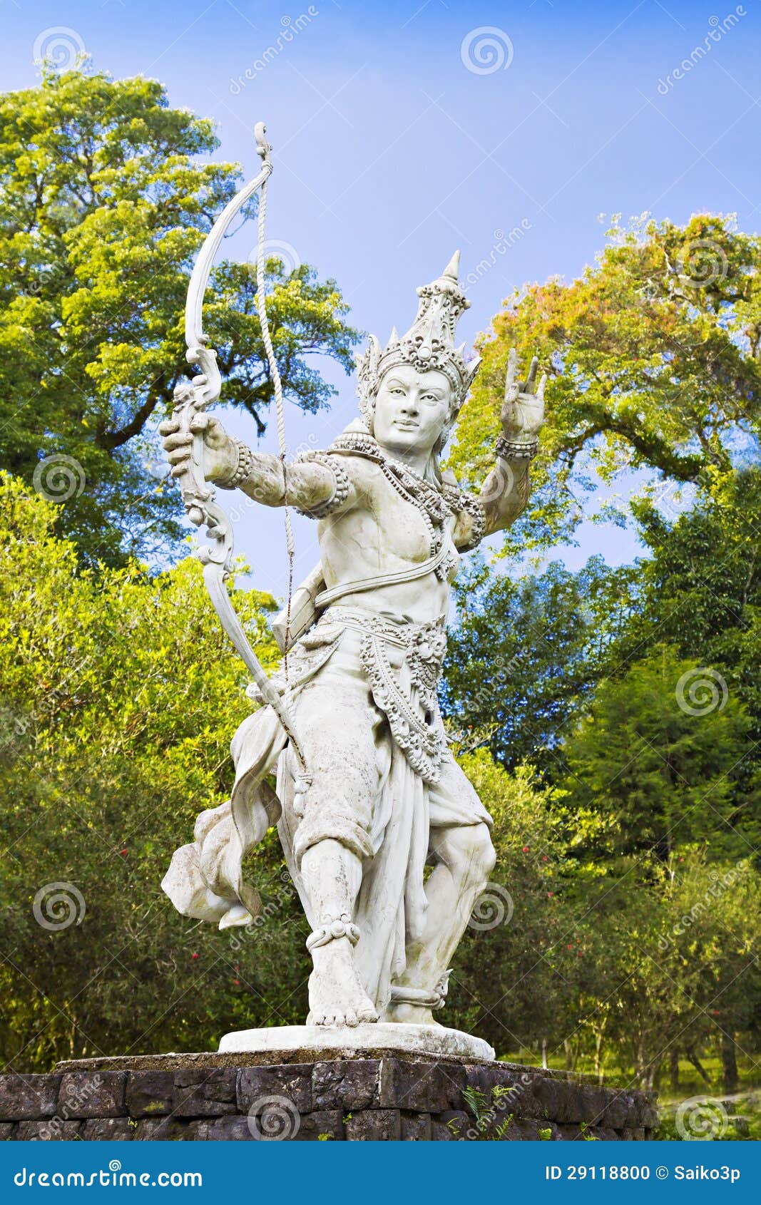 Archer Arjuna stock photo. Image of aged, gita, asia - 29118800