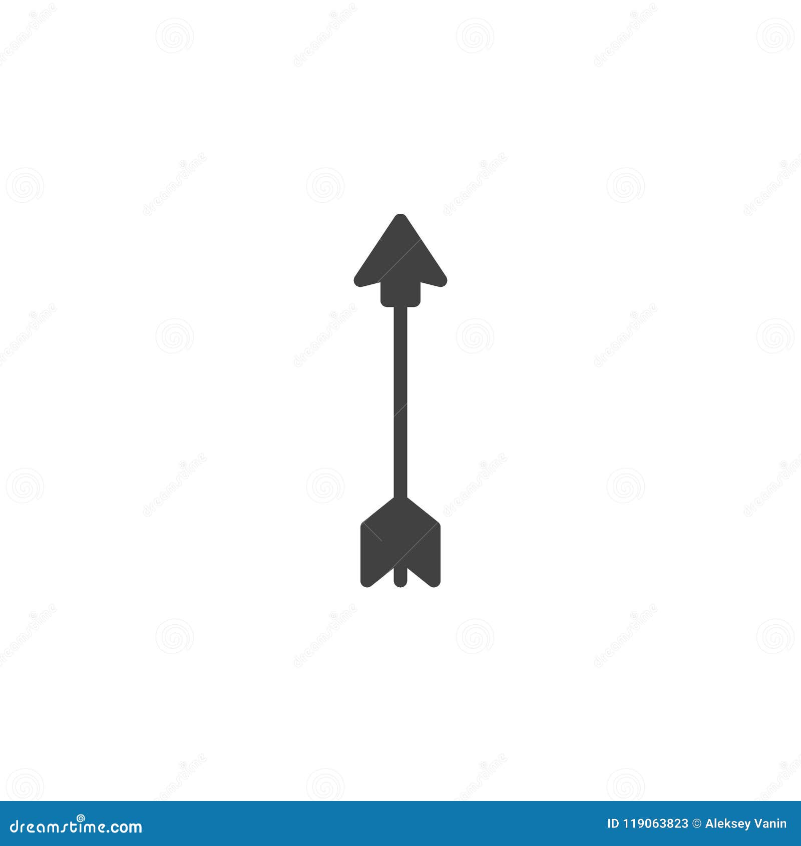 Archer arrow vector icon stock vector. Illustration of pixel - 119063823