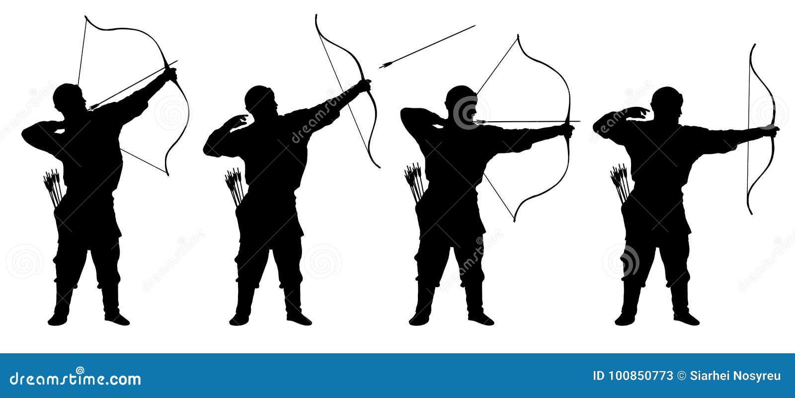 Archer Man Vector Illustration | CartoonDealer.com #36472168