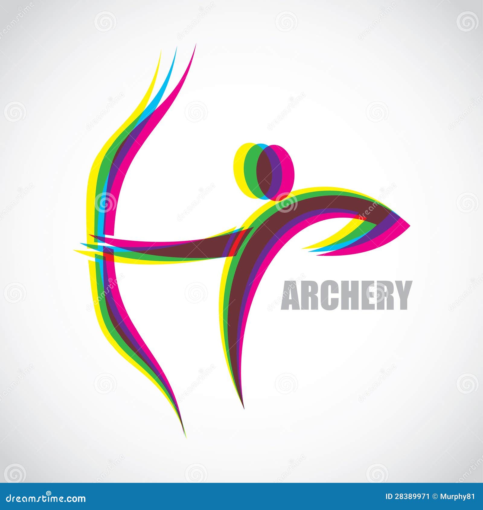 Archer label stock vector. Illustration of competition - 28389971