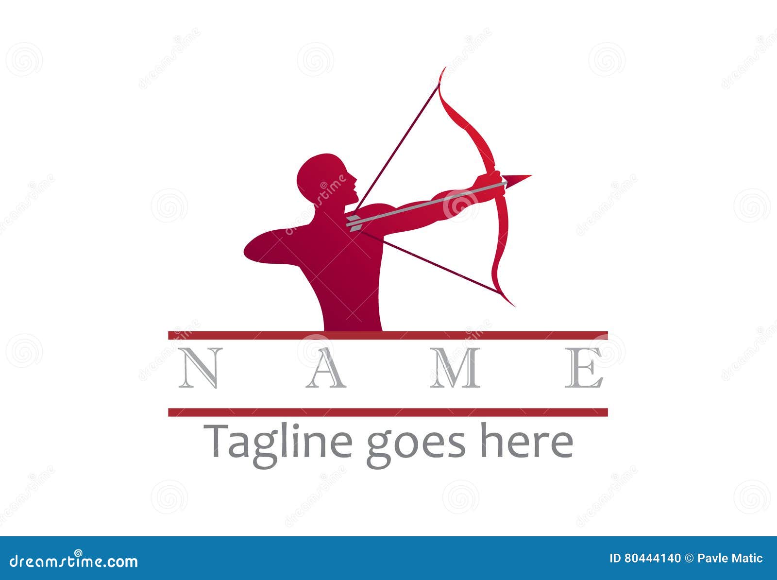 Archer Logo illustration stock. Illustration du affaires - 80444140