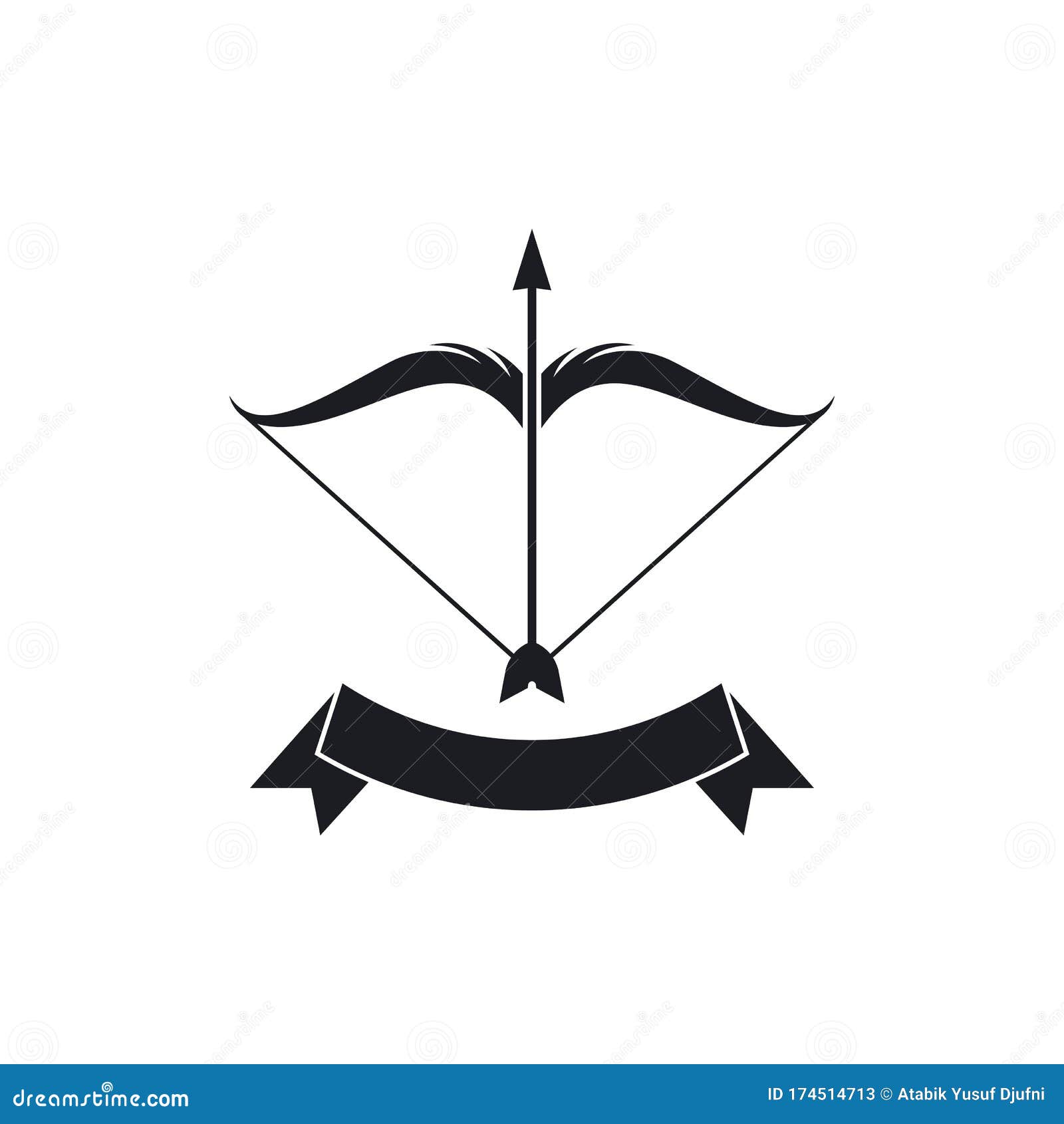 Archer logo vector icon stock vector. Illustration of icon - 174514713
