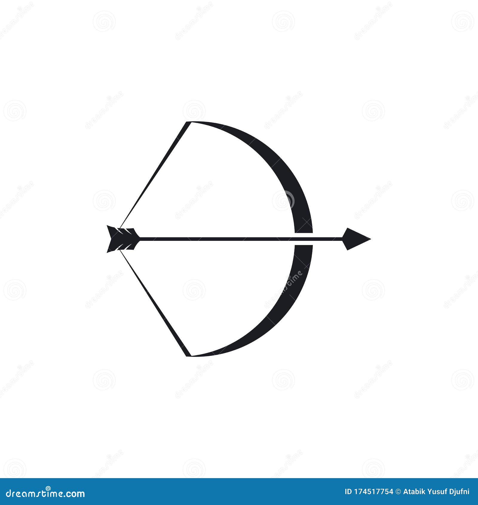 Archer logo vector icon stock vector. Illustration of shape - 174517754