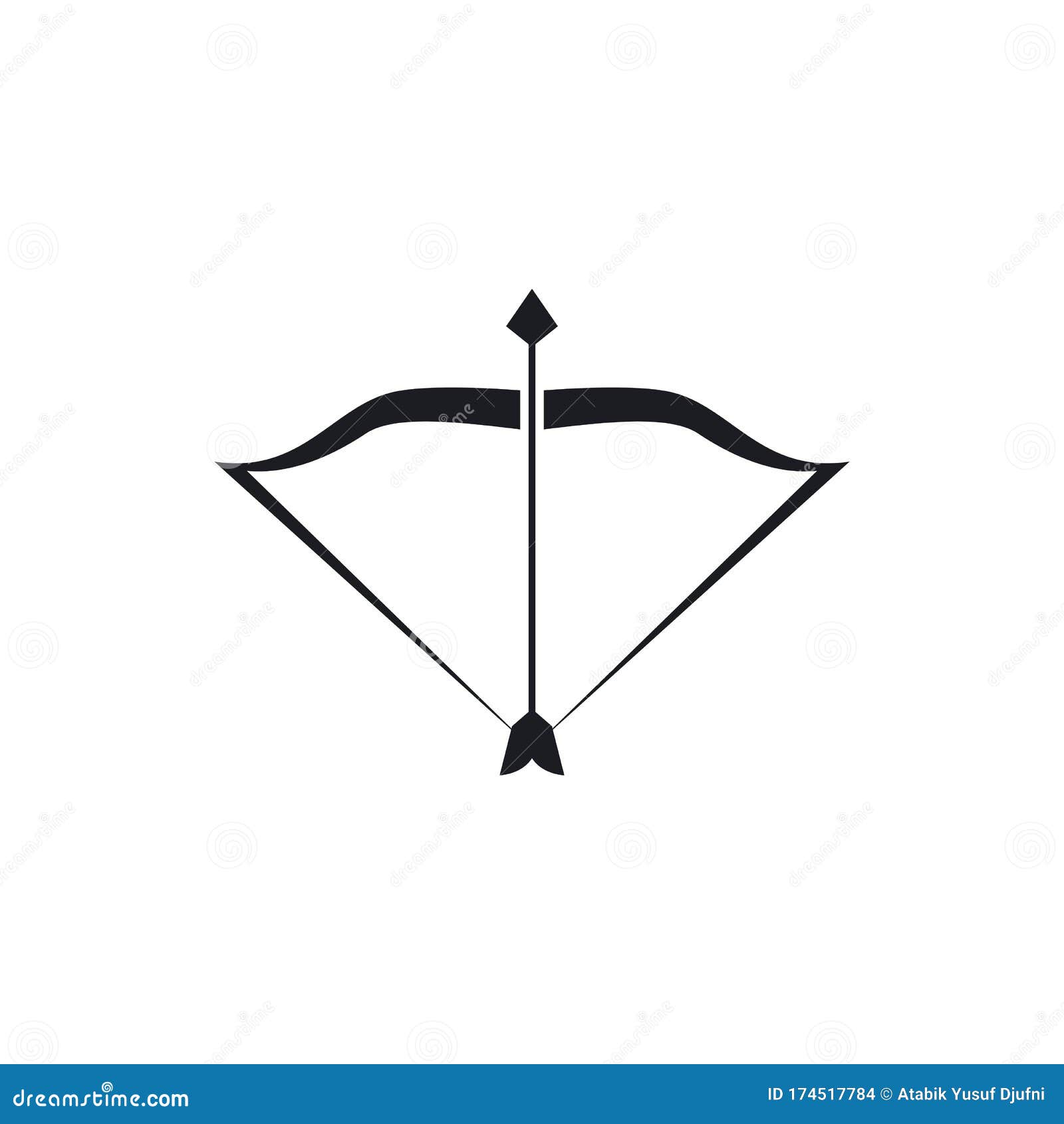 Archer logo vector icon stock vector. Illustration of business - 174517784