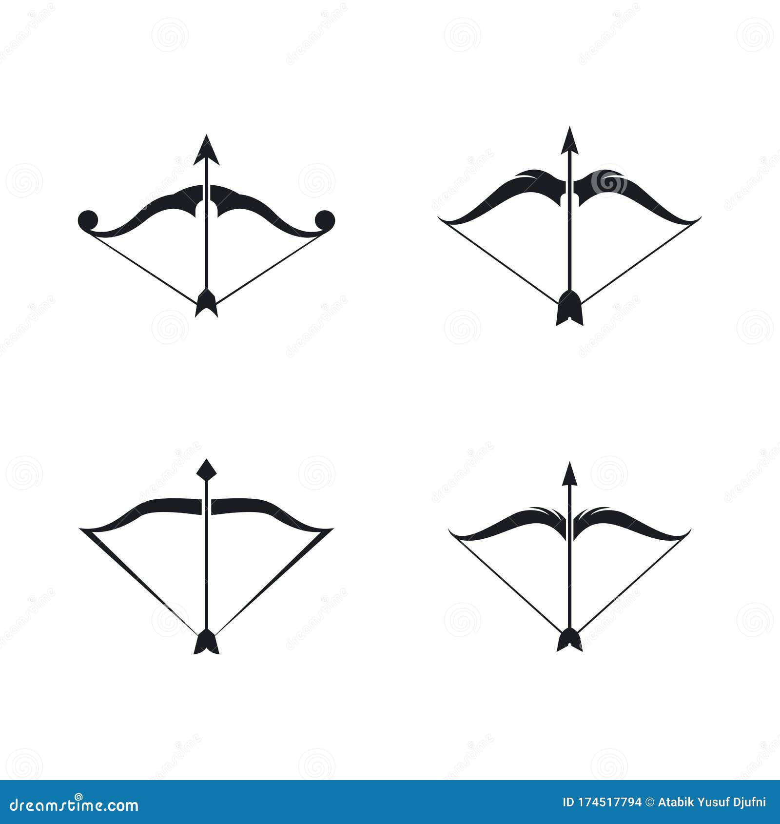 Archer Logo Designs Concept, Archery Silhouette Logo Designs Vector ...