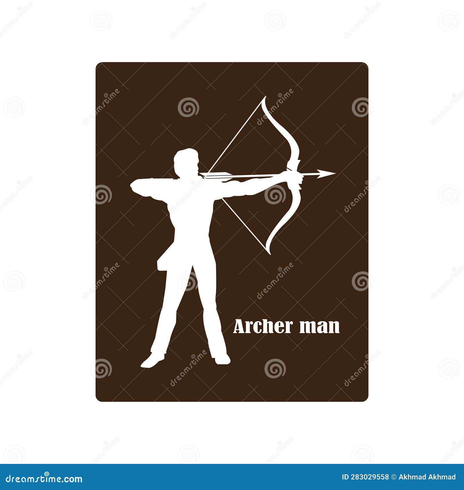 Archer man icon stock vector. Illustration of people - 283029558