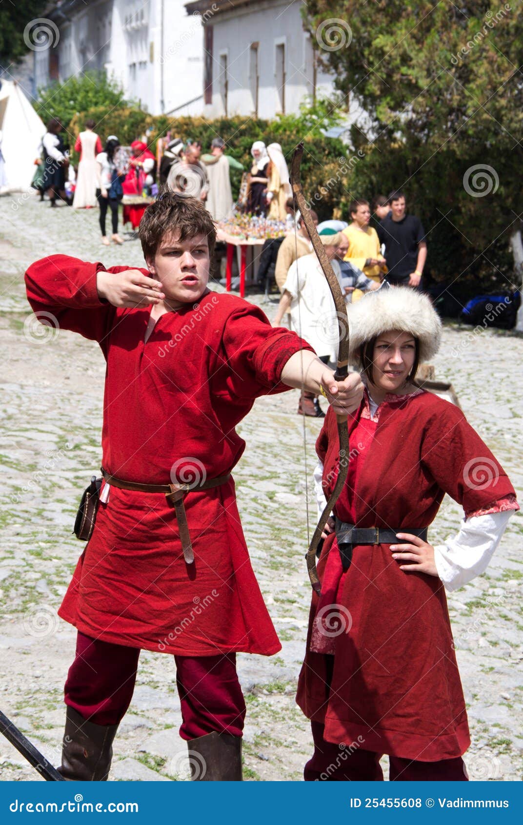 Archer medieval foto de stock editorial. Imagem de cara - 25455608