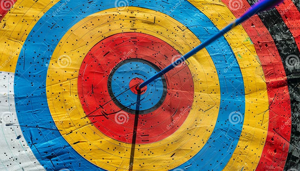 Archer S Focused Hand Drawing Bowstring, Emphasizing Precision Summer ...