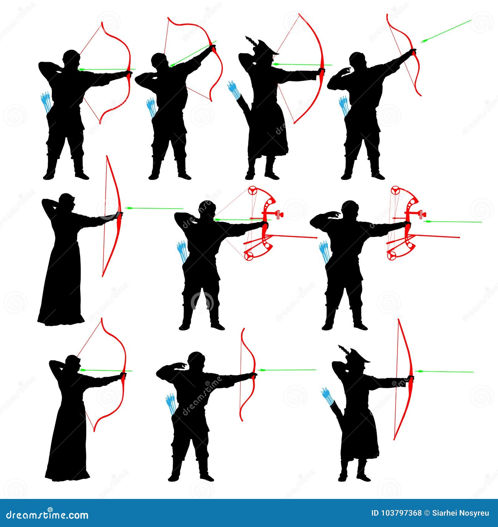 Archer Silhouette, Vector Drawing | CartoonDealer.com #140261434