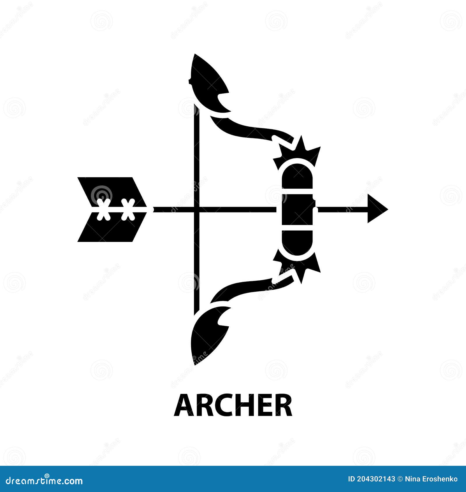 Pig Archer, Symbol 2019. Royalty-Free Stock Photo | CartoonDealer.com ...