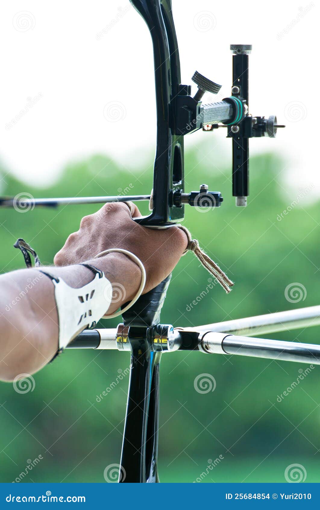 An Archer Takes Aim at a Target during Competiton Stock Photo - Image ...