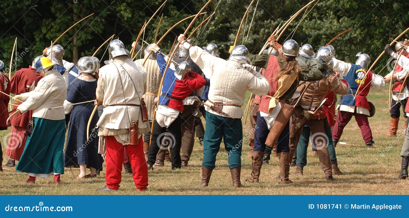 Archers at a Medieval Renactment Stock Image - Image of medieval, bows ...