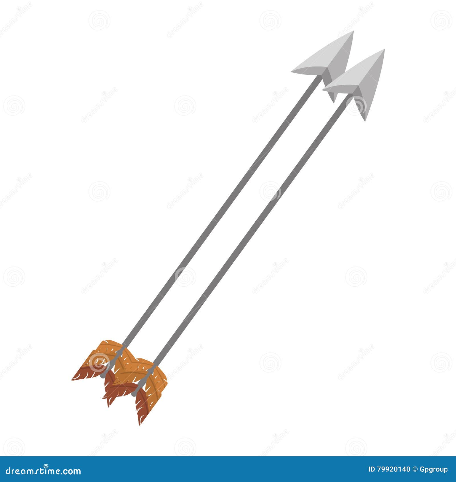 Archery arrow icon stock vector. Illustration of native - 79920140