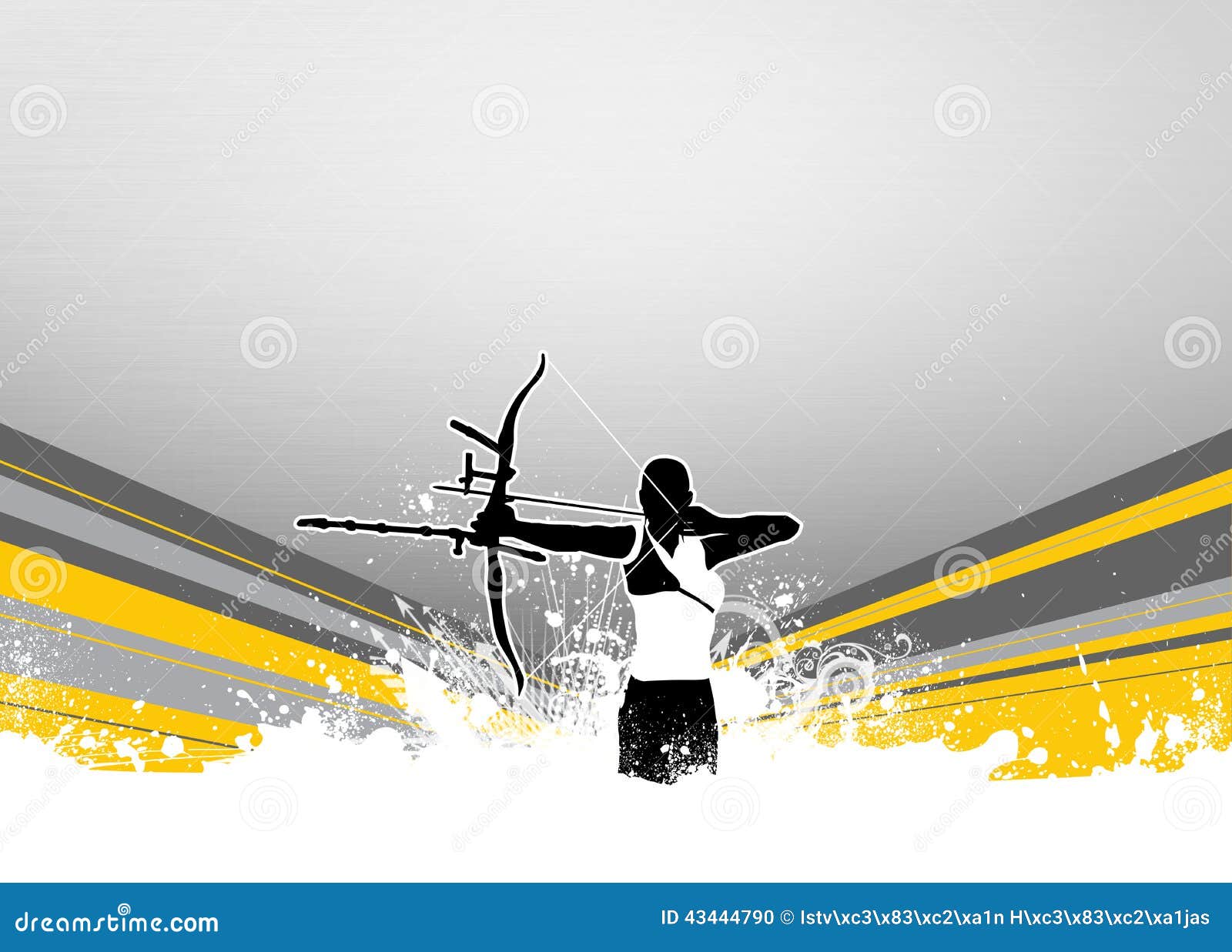 Archery background stock illustration. Illustration of grunge - 43444790