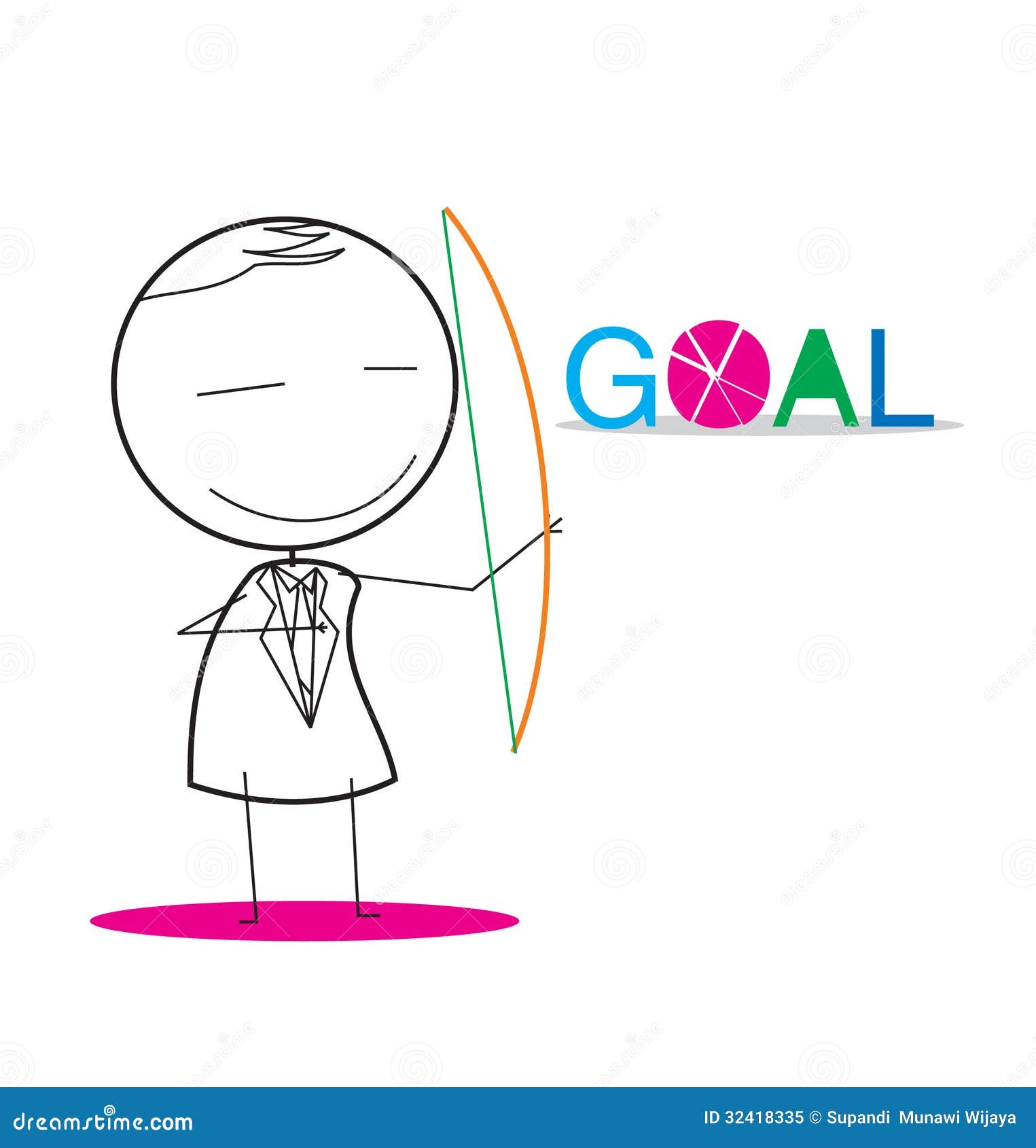 Archery Goal stock illustration. Illustration of concept - 32418335