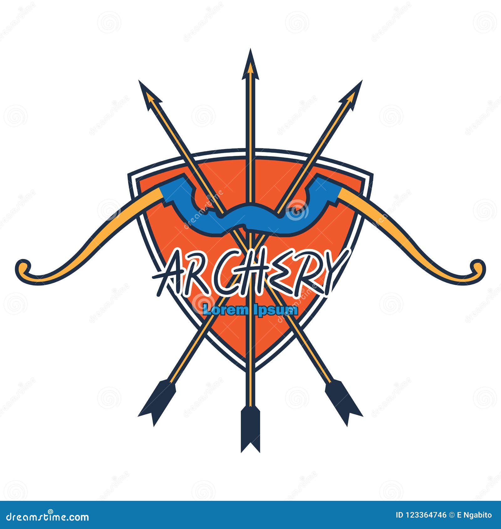 Archery Logo with Text Space for Your Slogan / Tag Line Stock Vector ...