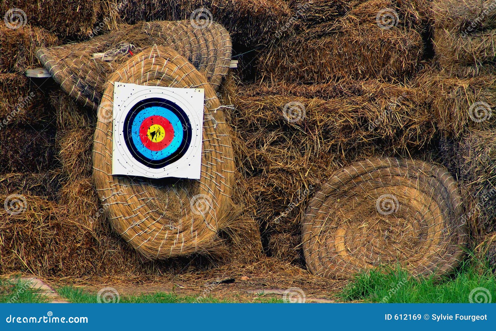 Archery place. stock image. Image of stretch, target, incline - 612169