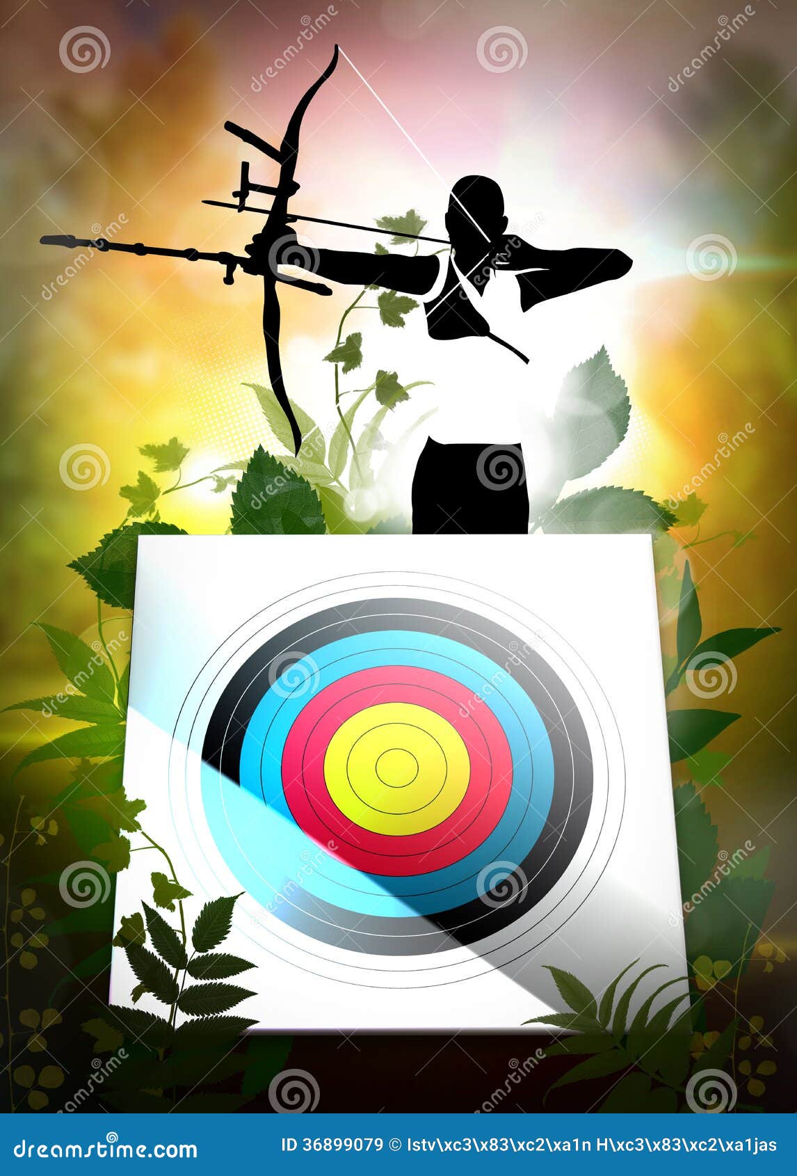 Archery Poster Royalty-Free Stock Photography | CartoonDealer.com #36899057