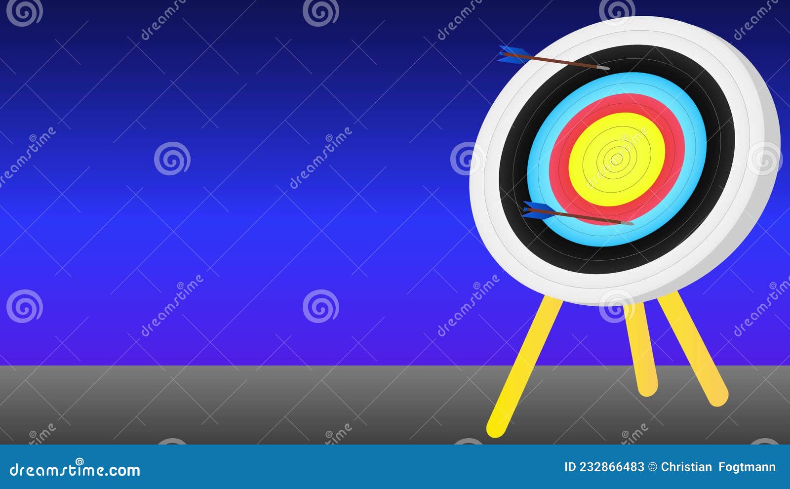 Archery Shooting All 3 Arrows Misses Animation Motion Graphics Stock ...