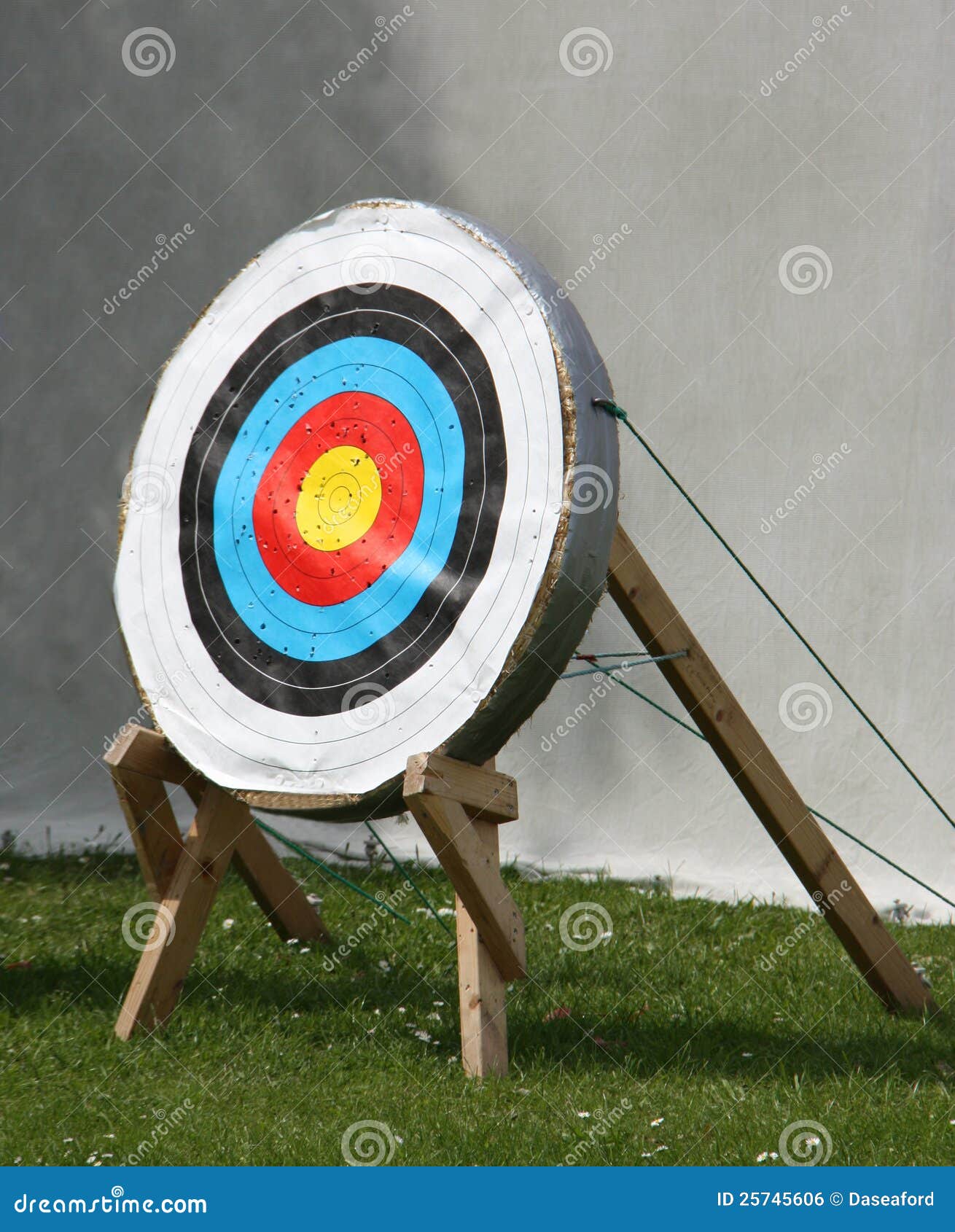 Archery Straw Target. stock photo. Image of fire, arrow - 25745606