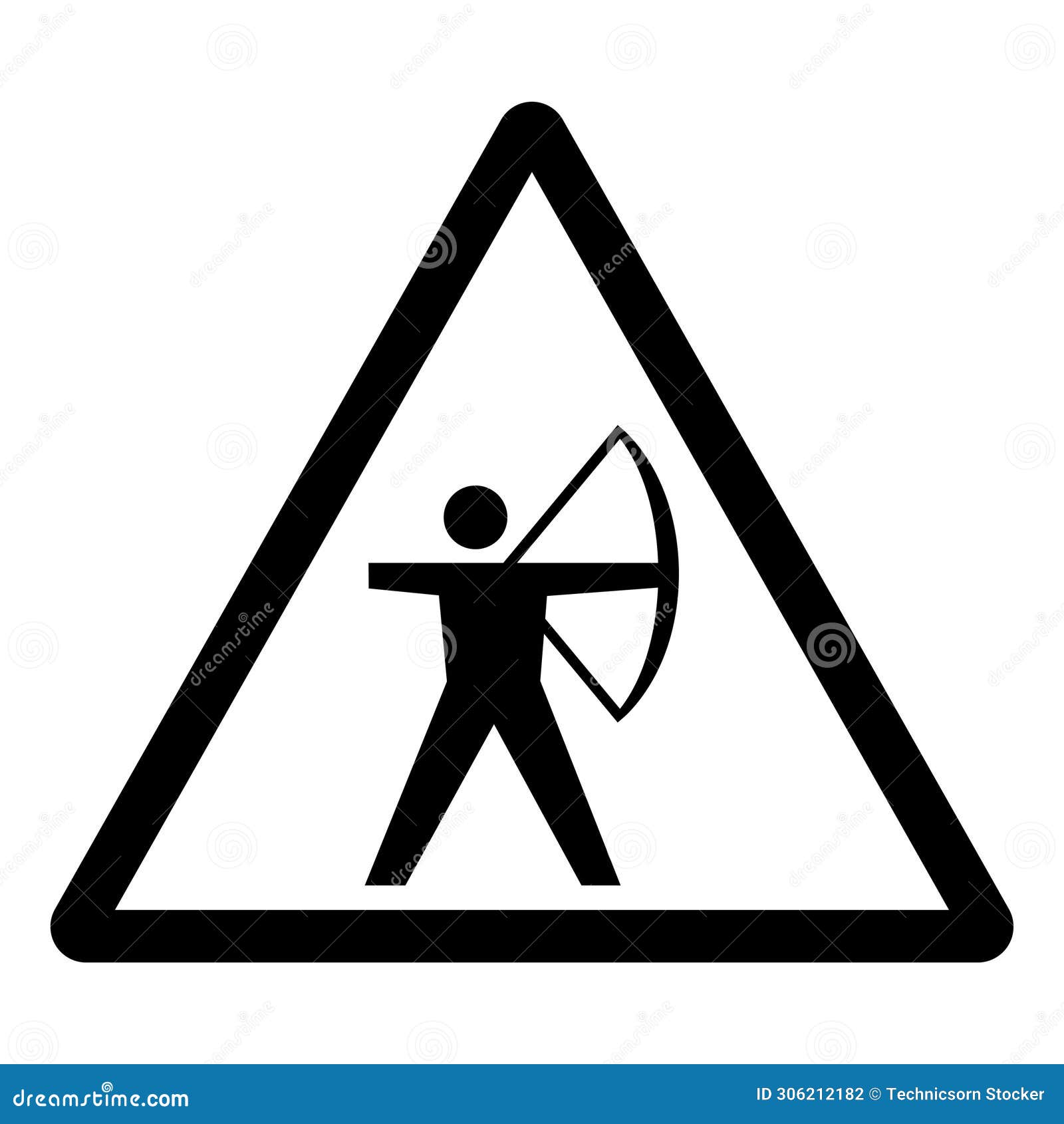 Archery Symbol Sign, Vector Illustration, Isolate on White Background ...